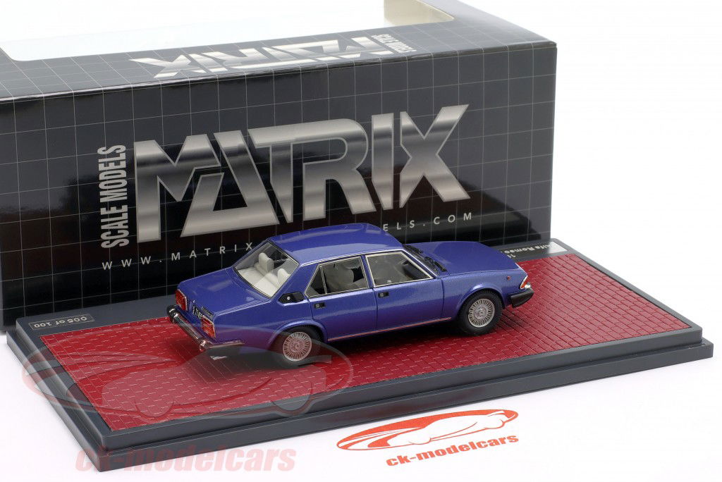 Matrix 1:43 Alfa Romeo Alfa 6 2.5 (Type 119) Year 1979 blue metallic ...