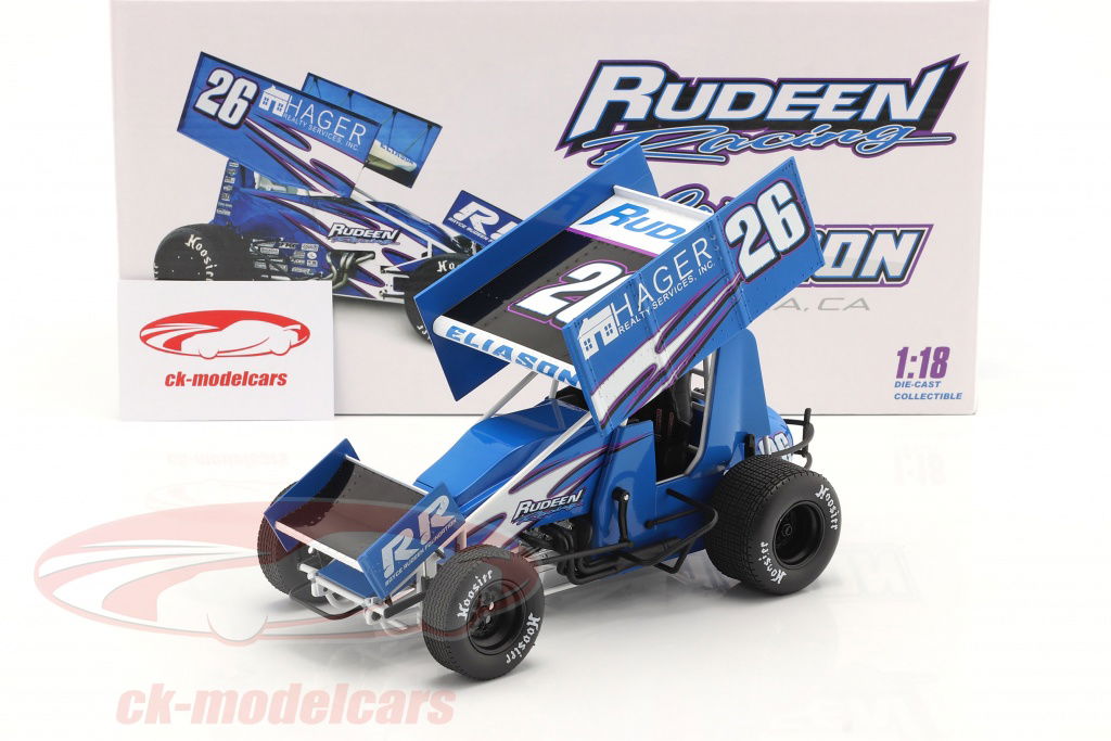 GMP 1:18 Sprint Car Hager Realty / Rudeen Racing 2021 Cory Elias A1809518 model car A1809518