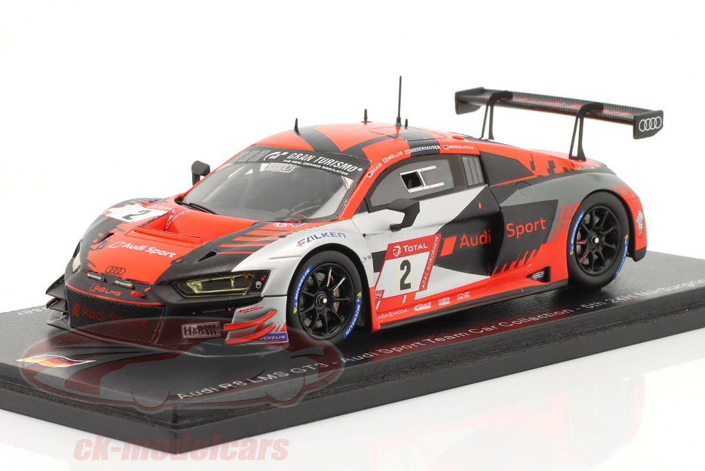 Spark 1:43 Audi R8 LMS GT3 #2 5to 24h Nürburgring Audi Sport Team Car Collection SG754 modelo ...