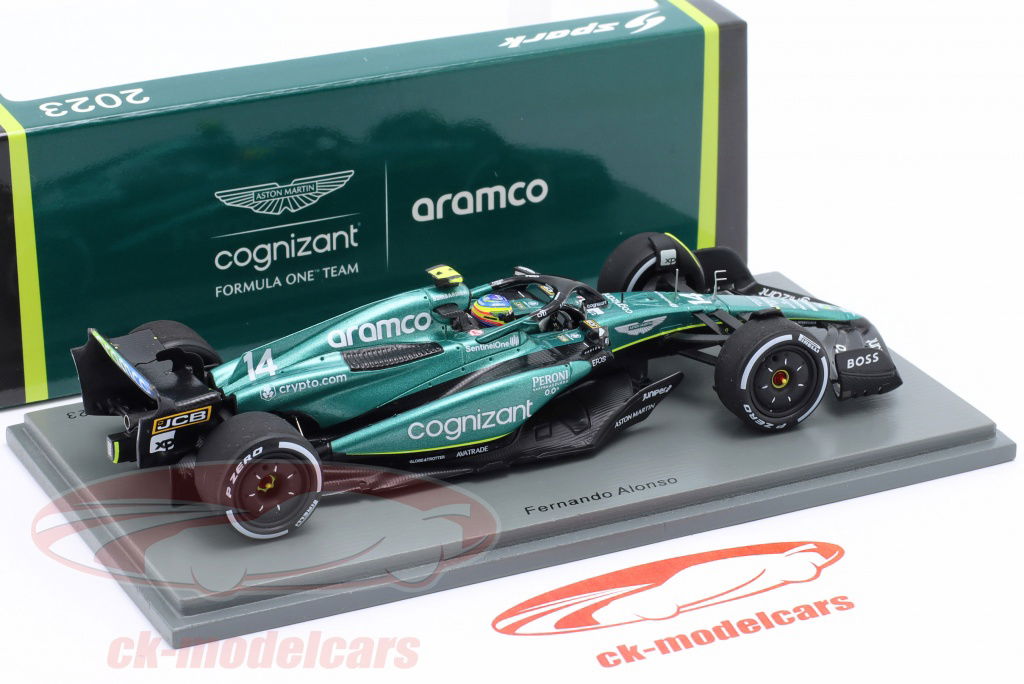 Spark 1:43 F. Alonso Aston Martin AMR23 #14 3rd Bahrain GP formula 1 ...