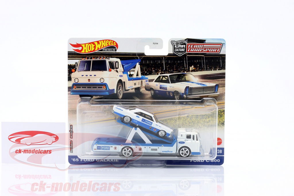 HotWheels 1:64 Set Team Transport: Ford Galaxie & Ford C-800 blue ...