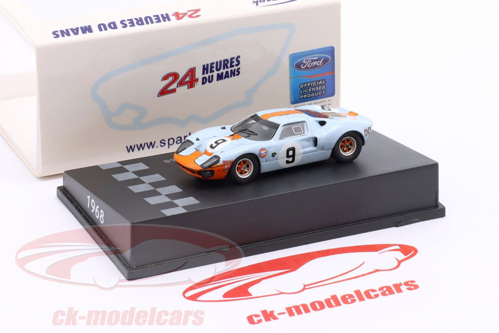Spark 1:87 Ford GT40 Mk.I #9 winnaar 24h LeMans 1968 Bianchi, Rodriguez ...
