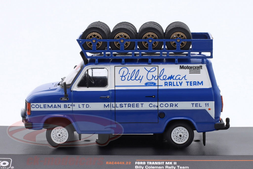 Ixo 1:43 Ford Transit MK II rally Assistance Billy Coleman Team RAC444X model car RAC444X ...