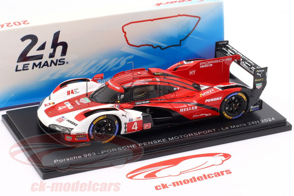 Spark 1:43 Porsche 963 #4 24h LeMans 2024 Porsche Penske Motorsport S9112 model car S9112 ...