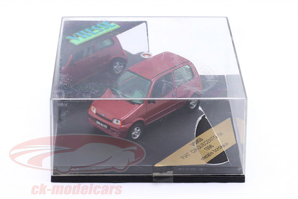 Vitesse 1:43 2nd choice / Fiat Cinquecento SX year 1996 red metallic ...