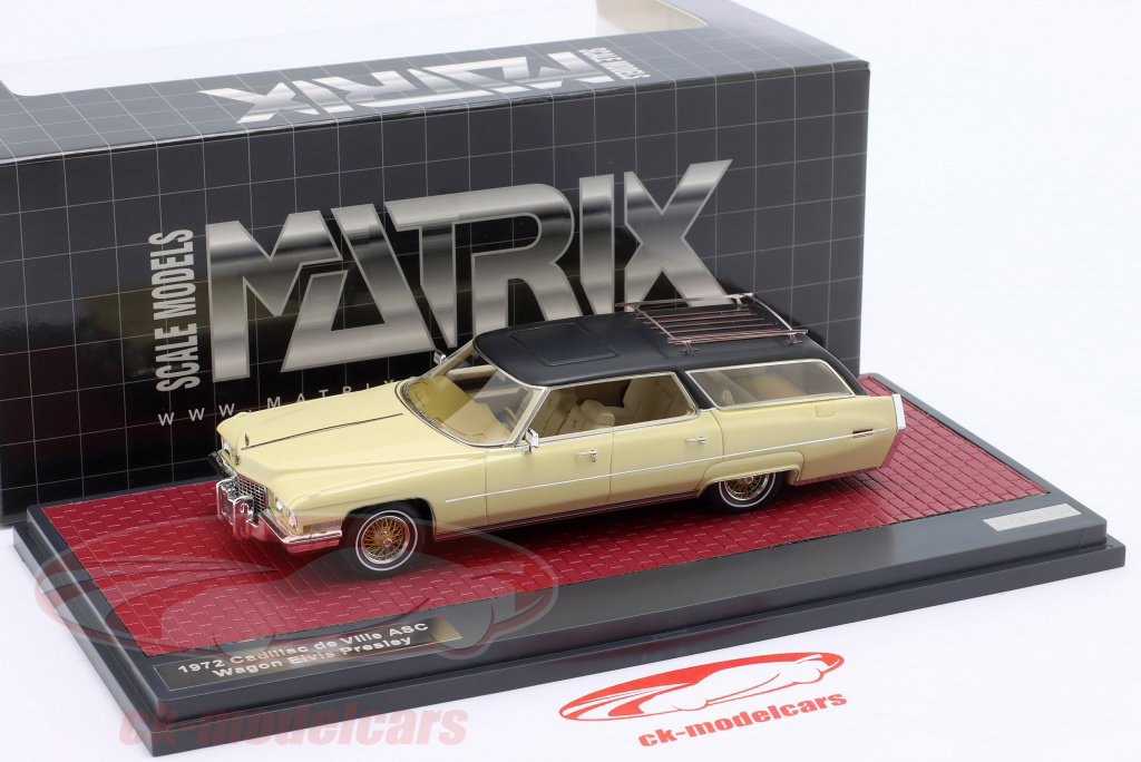 Matrix 1:43 Cadillac DeVille ASC Wagon Elvis Presley 1972 creme ...