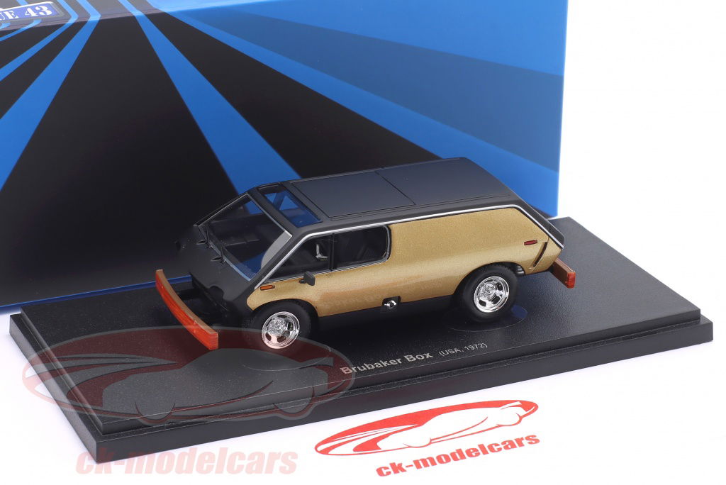 AutoCult 1:43 Brubaker Box Año de construcción 1972 oro / negro 60141 ...