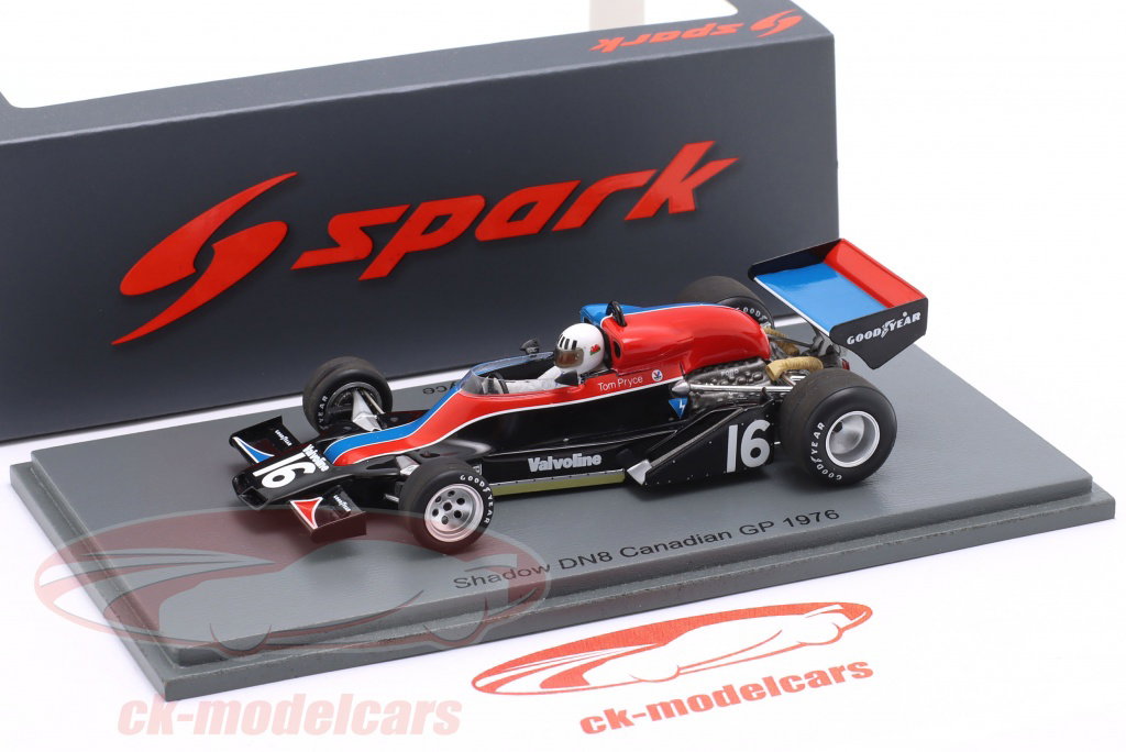 Spark 1:43 Tom Pryce Shadow DN8 #16 Canadees GP formule 1 1976 S3912 ...