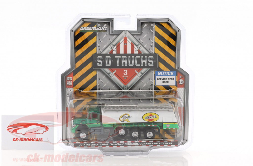 Greenlight 1:64 International Work Star Tanker Truck Pennzoil Quaker ...
