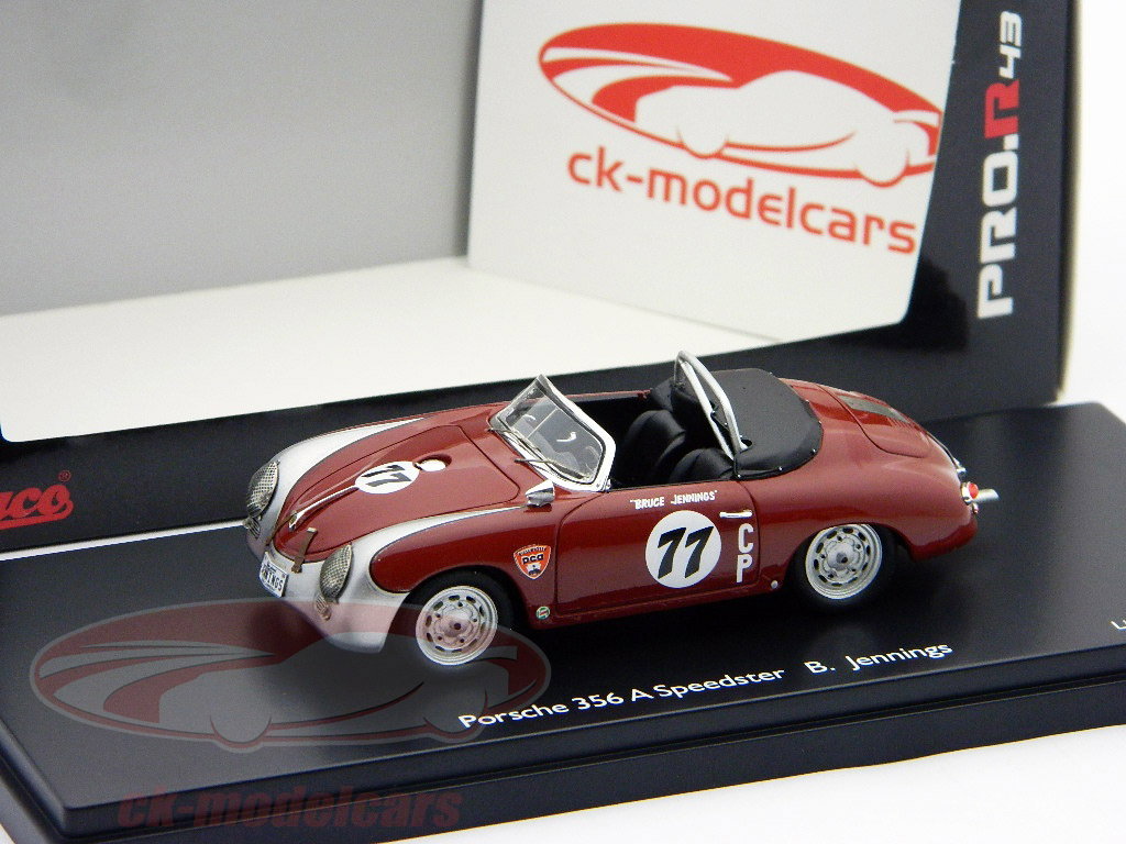 Schuco 1:43 Bruce Jennings Porsche 356 A Speedster #77 45 088 3500 ...