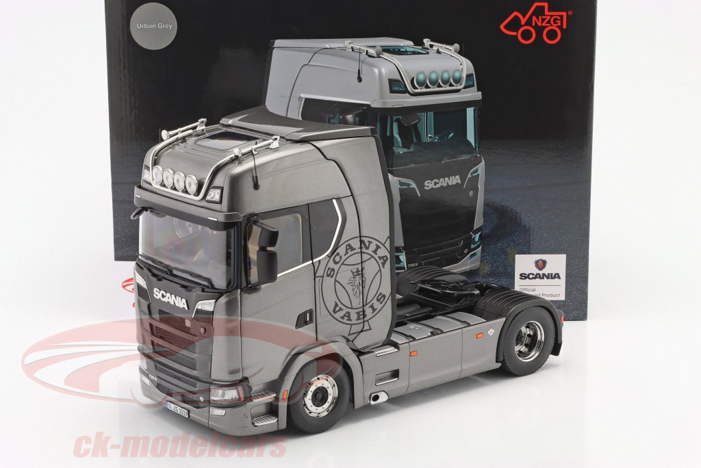 NZG 1:18 Scania V8 730S 4x2 tractor unit grey LX10190055 (1019/55 ...