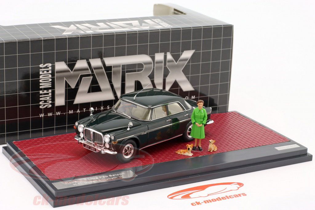 Matrix 1:43 Rover 3,5 Litre P5b H.M. Queen Elizabeth II with figure ...