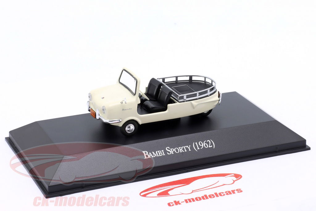 Altaya 1:43 Fuldamobil Bambi Sporty Année de construction 1962 blanc ...
