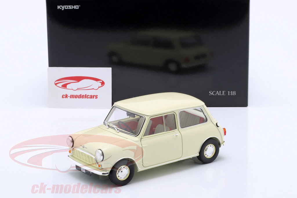 Kyosho 1:18 Morris Mini Minor year 1964 white 08964W model car 08964W ...