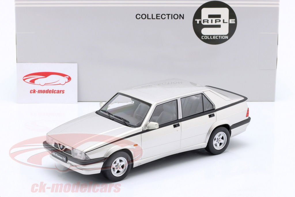 Triple9 1:18 Alfa Romeo 75 year 1991 silver metallic T9-1800472 model ...