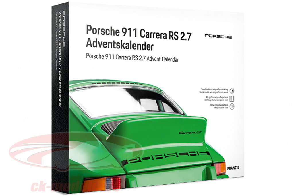 Porsche RS Advent calendar: Porsche 911 Carrera RS 2.7 viper green 1:24 ...