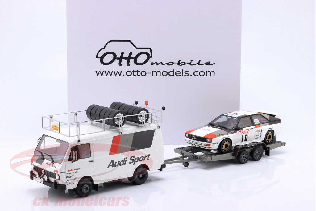 Ottomobile 1:18 3-Car Set Rallye Tour de Corse 1983: Audi Quattro A2 ...