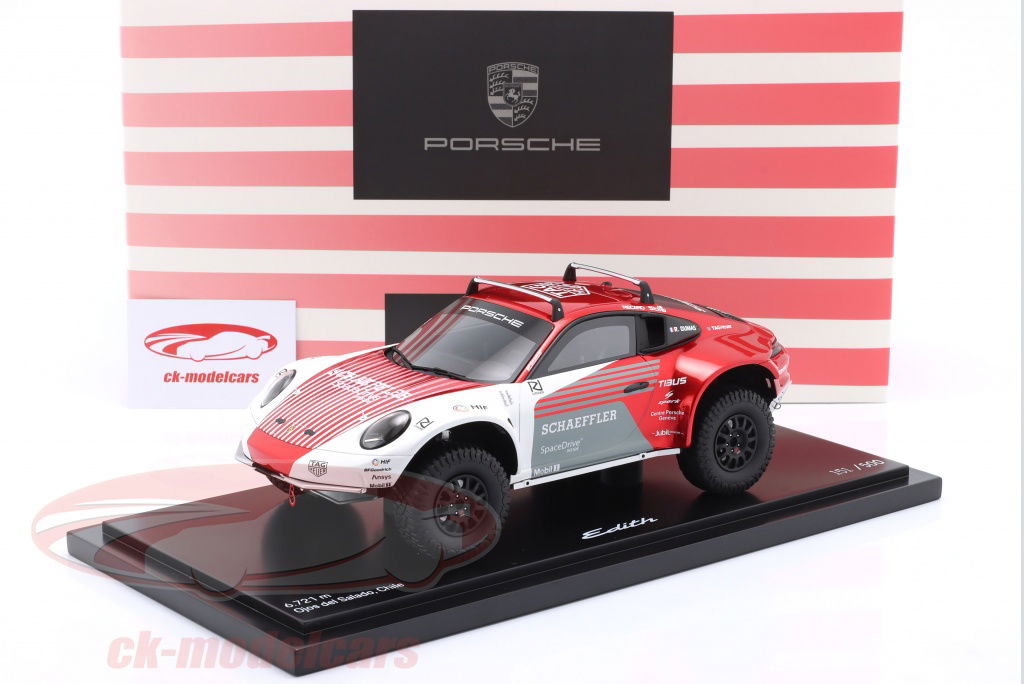 Spark 1:18 Porsche 911 Offroad Edith Altitude record Chile 2023 (6734m) WAP0213190ROFF model car ...
