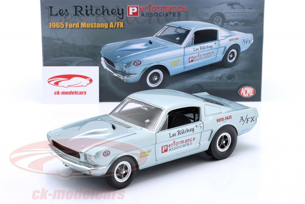 GMP 1:18 Ford Mustang A/FX Les Ritchey Baujahr 1965 silber A1801880 ...