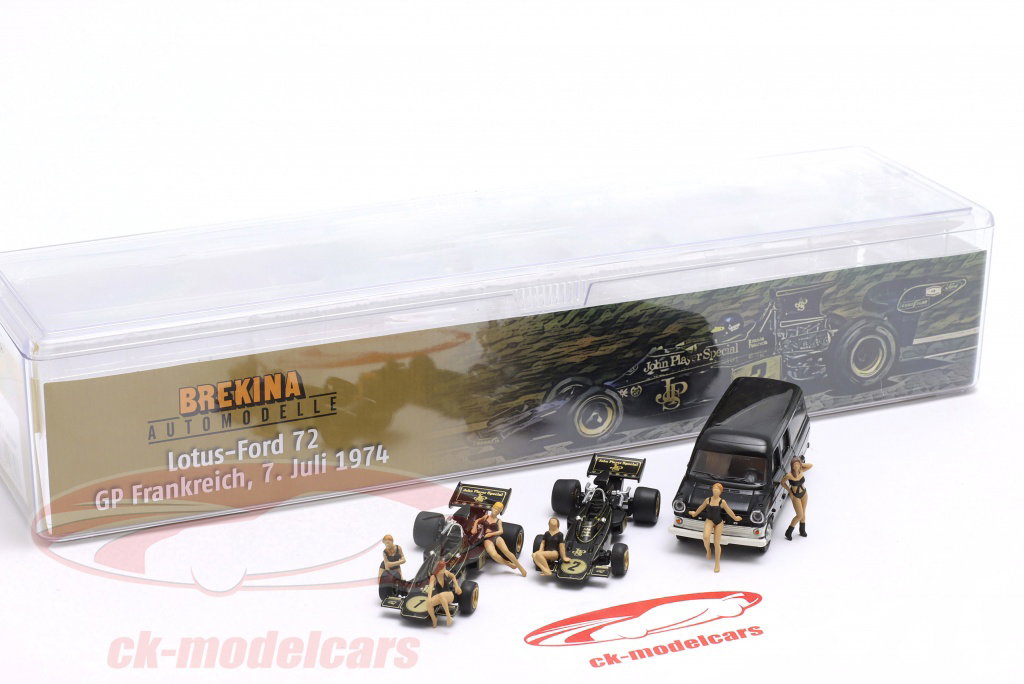 Brekina 1:87 3-Car Set Lotus: Sieger Frankreich GP Formel 1 1974 ...