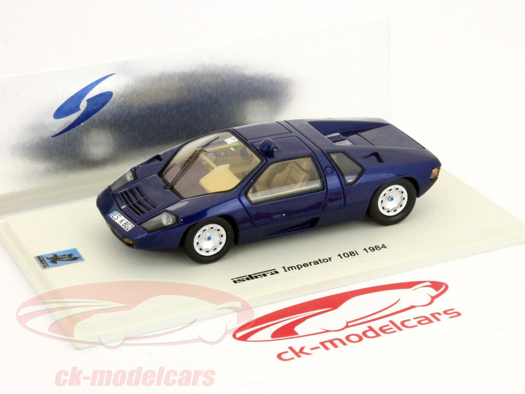 Spark 1:43 Isdera Imperator 108i 1984 dark blue S2230 model car S2230 ...