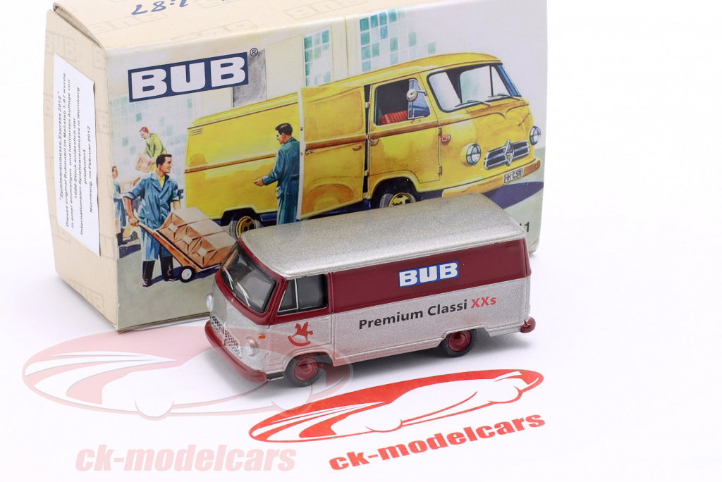 Bubmobile 1:87 Borgward B611 silber / rot ToyFair Messemodell CK95906 ...