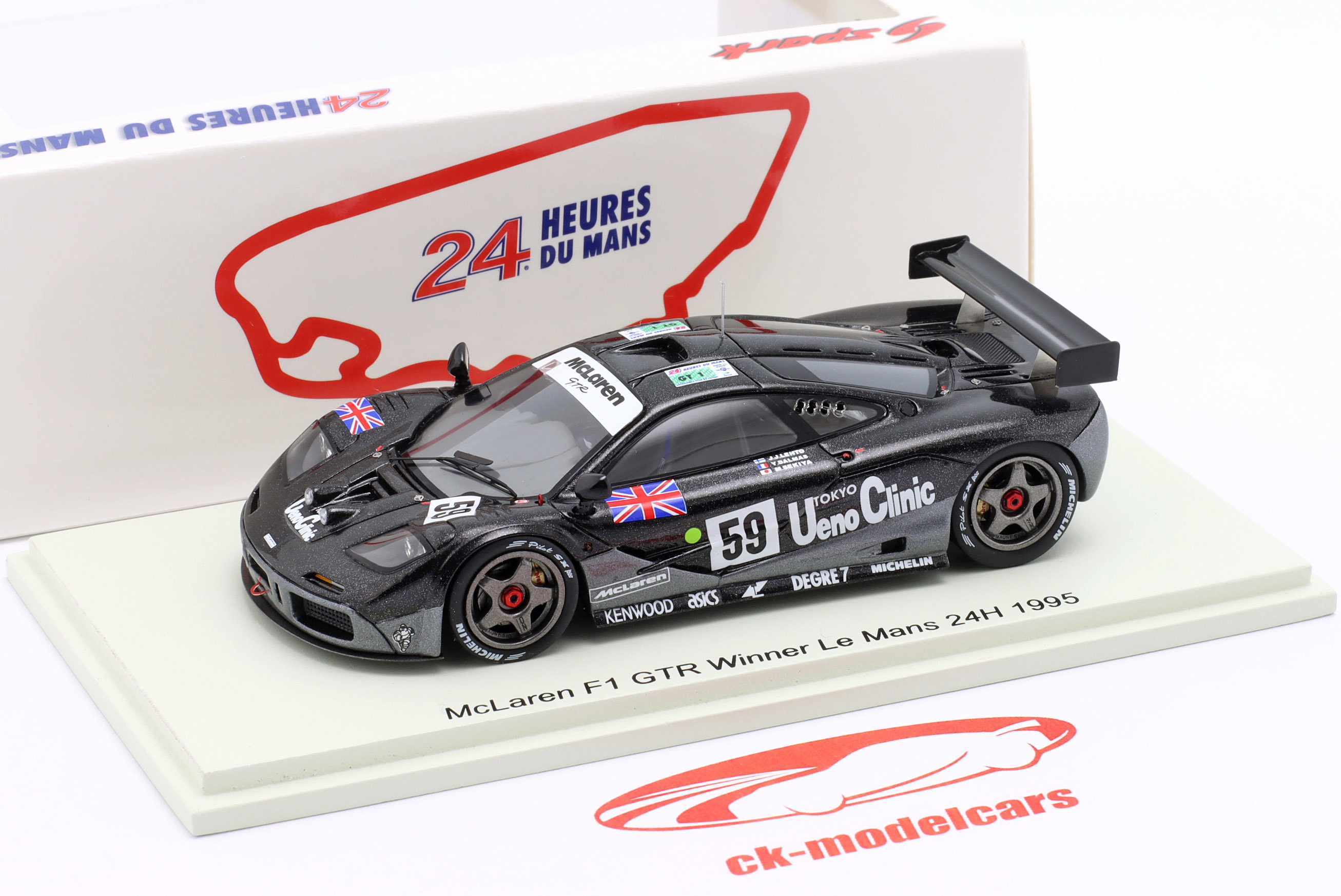 Spark 1:43 McLaren F1 GTR #59 Winner 24h LeMans 1995 Dalmas, Sekiya ...