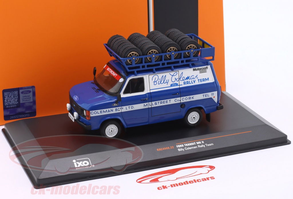 Ixo 1:43 Ford Transit MK II rally Assistance Billy Coleman Team RAC444X ...