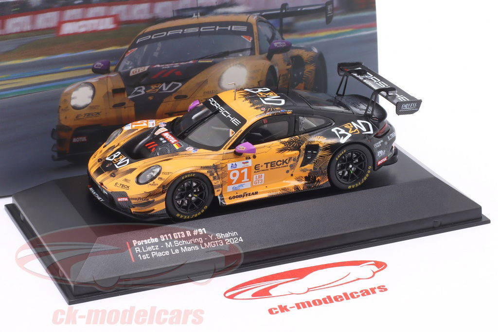 Ixo 1:43 Porsche 911 GT3 R #91 Class Winner 24h LeMans 2024 Lietz ...
