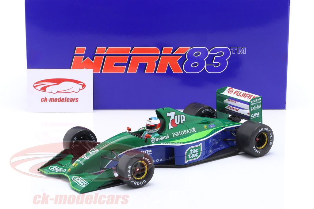WERK83 1:18 2. Wahl / M. Schumacher Jordan 191 #32 1st GP Race Belgien ...