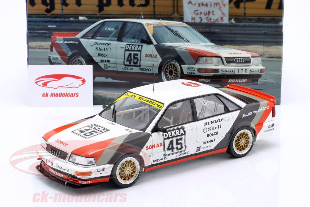 WERK83 1:18 第二选择： Audi V8 Quattro #45 DTM 冠军 1991 Frank Biela CK96532 ...