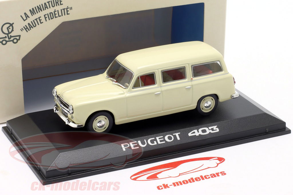 Norev 1:43 2nd choice: Peugeot 403 Break year 1956-62 cream white ...