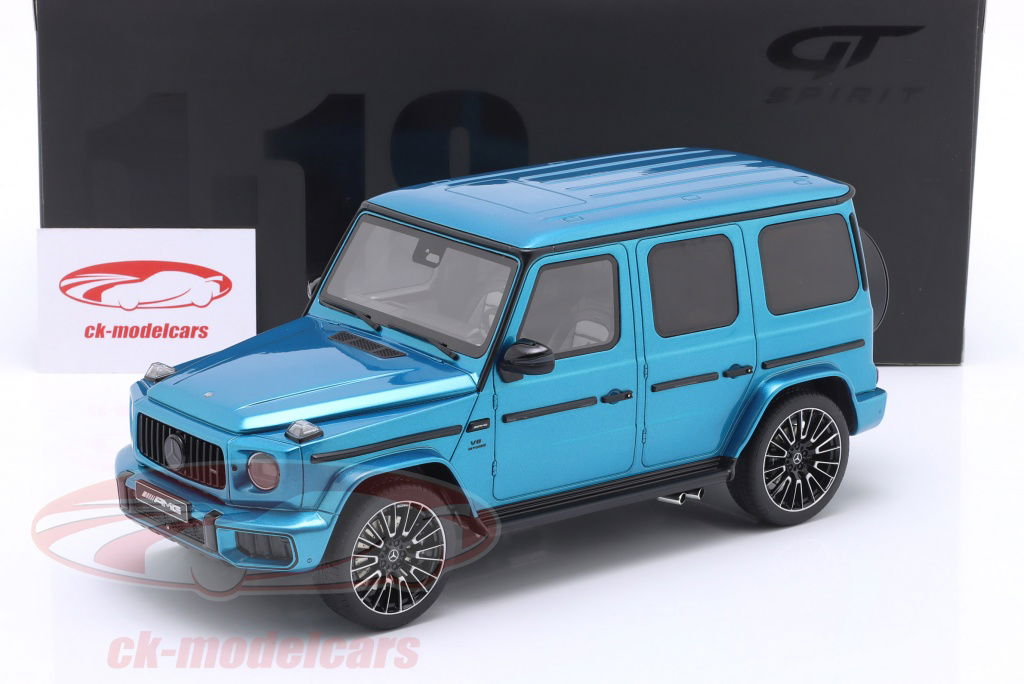 GT-SPIRIT 1:18 Mercedes-Benz AMG G63 year 2024 hyperblue magno GT925 model car GT925 9580010316090