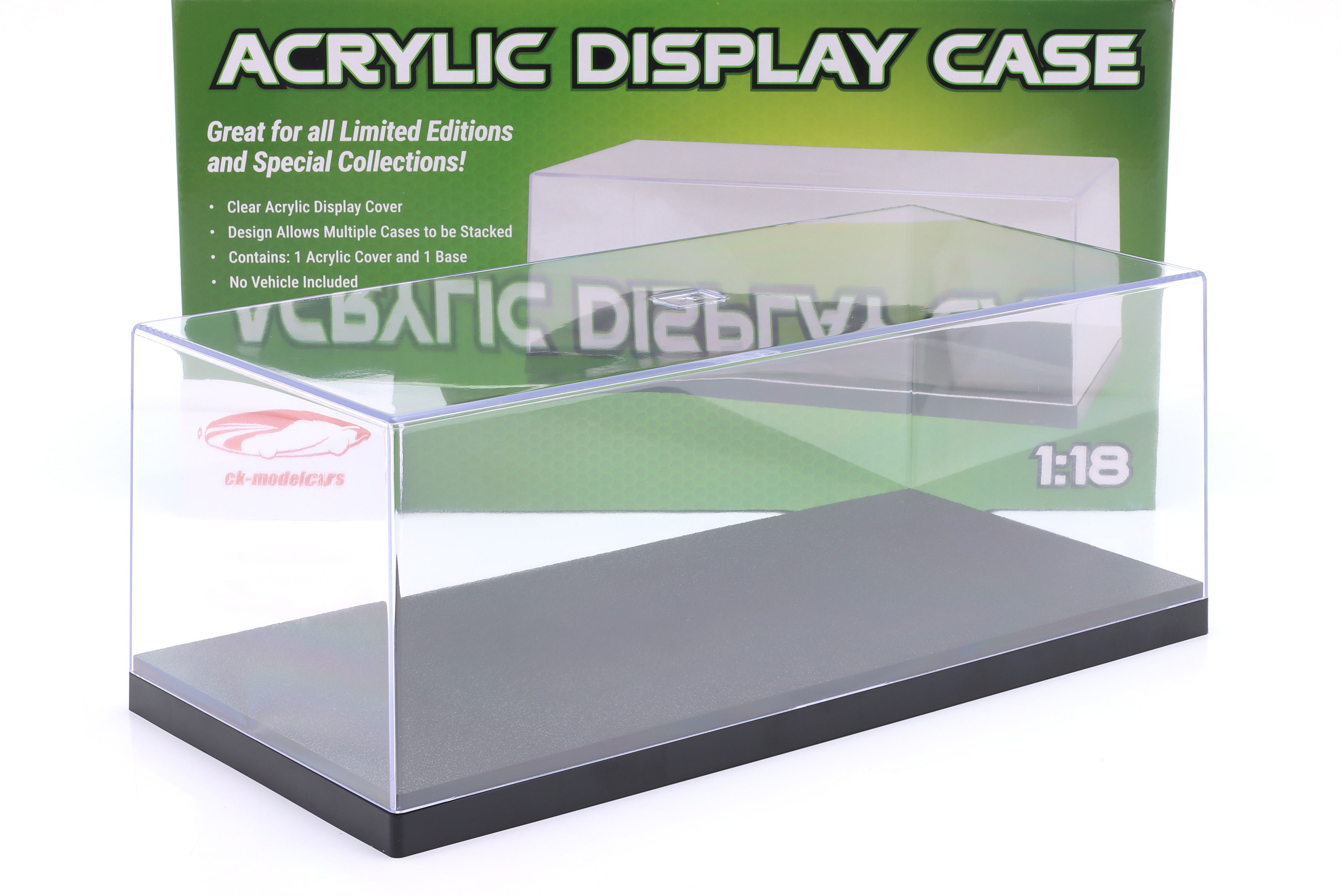 Acrylic single display case for model cars in the scale 1:18 Greenlight ...