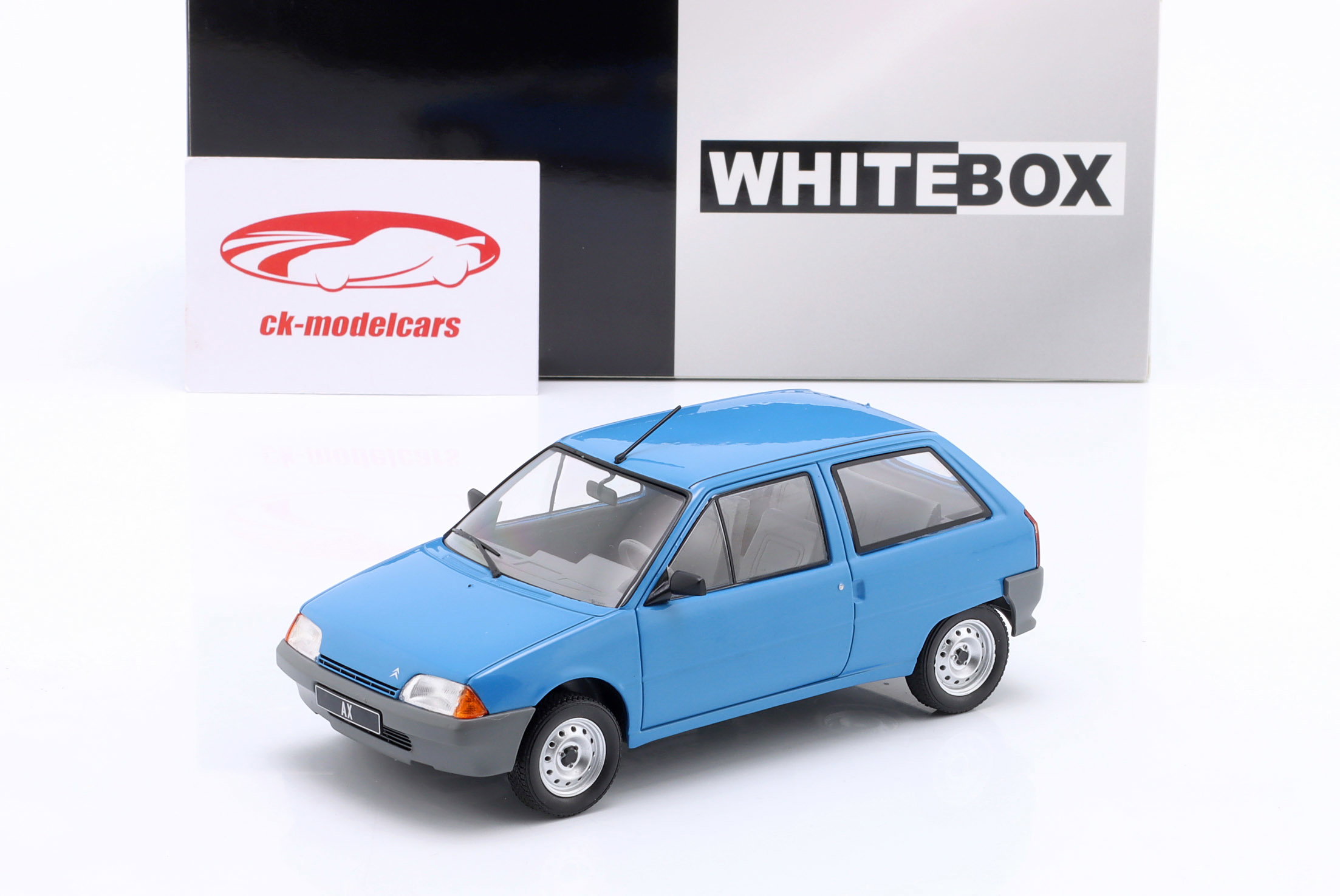 WhiteBox 1:24 Citroen AX Year 1986 blue White Box WB124256 model car ...