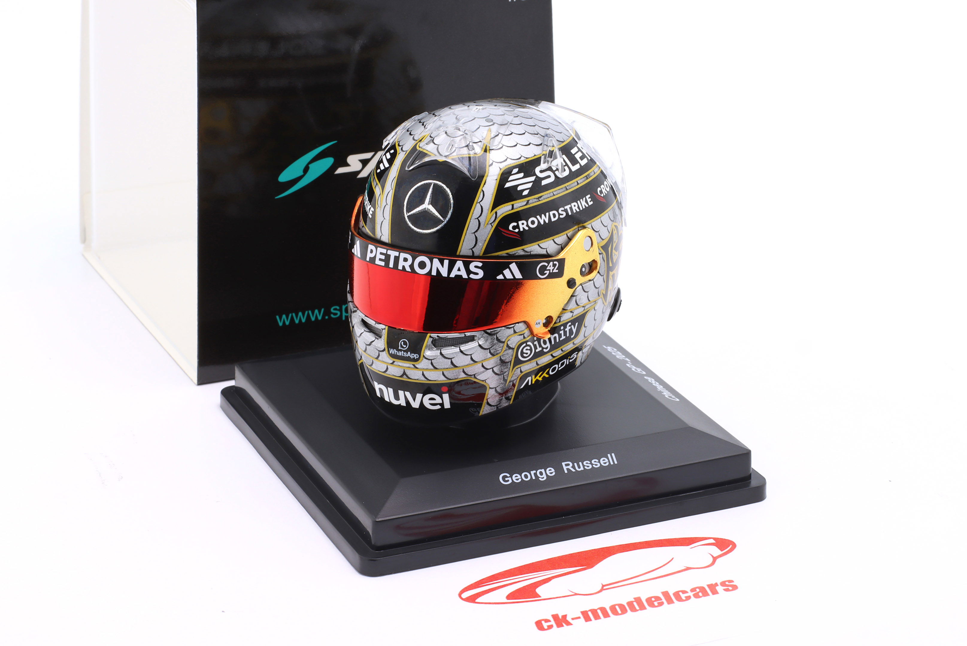 Spark 1:5 George Russell #63 Mercedes-AMG Team 3rd China GP fórmula 1 ...