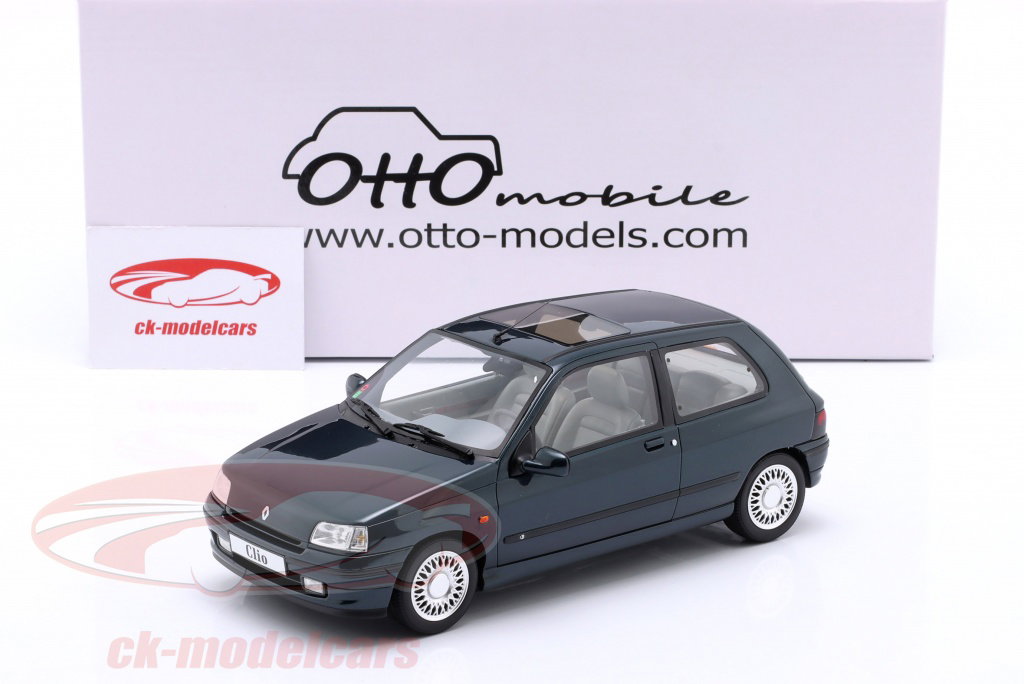 Ottomobile 1:18 Renault Clio Baccara 1.8 Baujahr 1995 abyssgrün OT1157 ...