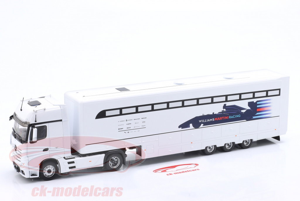 Premium Collectibles 1:43 Mercedes-Benz Actros MP4 race transporter ...