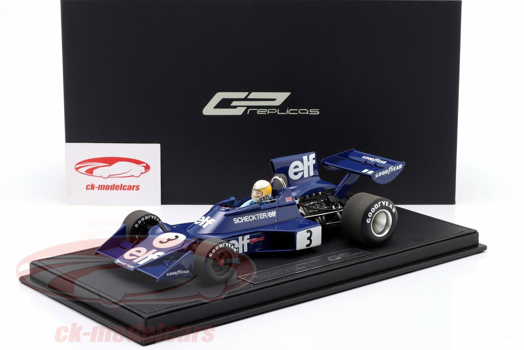GP Replicas 1:18 Jody Scheckter Tyrrell 007 #3 勝者 スウェーデン GP 式 1 1974 ...