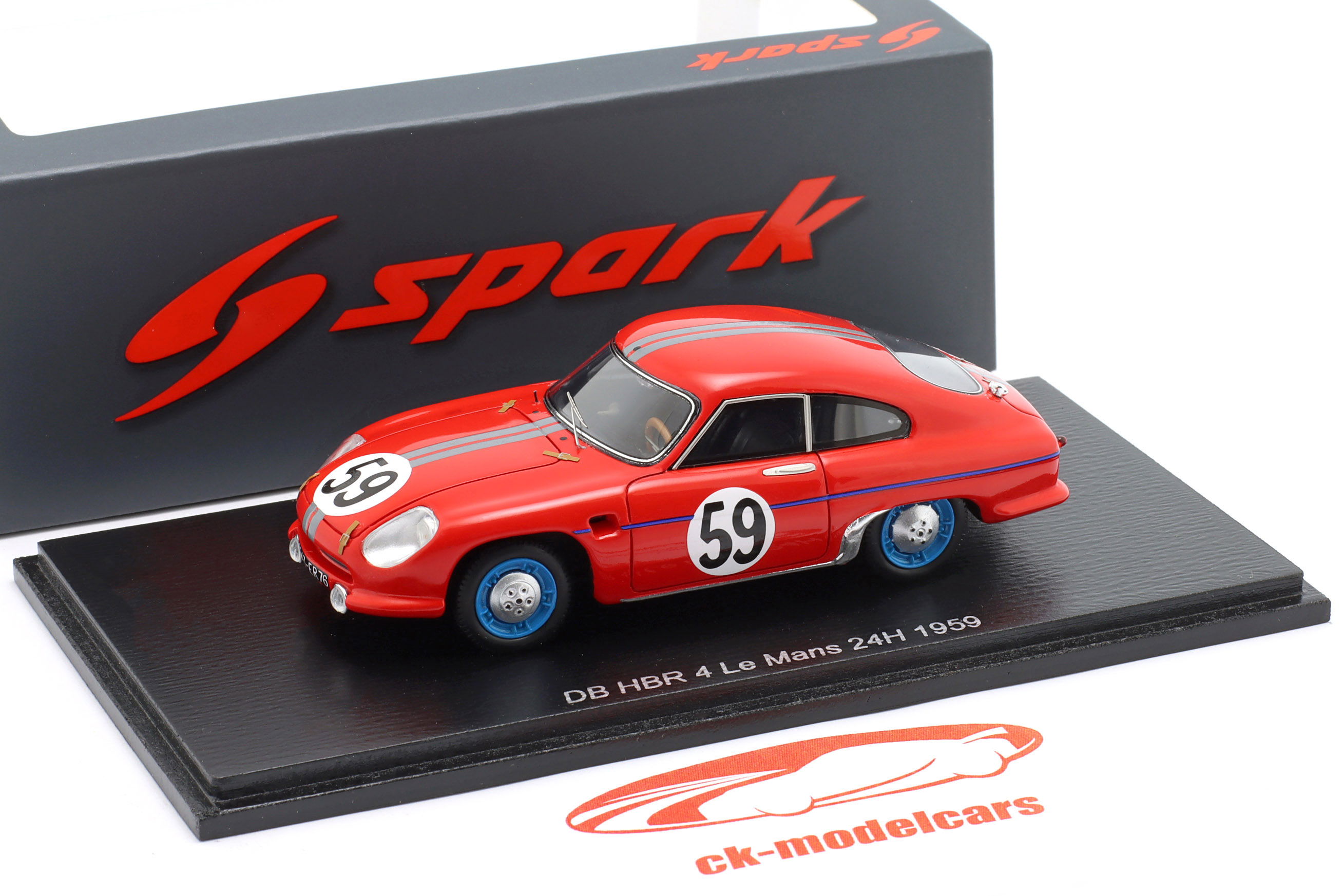 Spark 1:43 DB HBR 4 GT Coupe #59 24h LeMans 1959 Laffargue, Faucher S8346 modelo carro S8346 ...