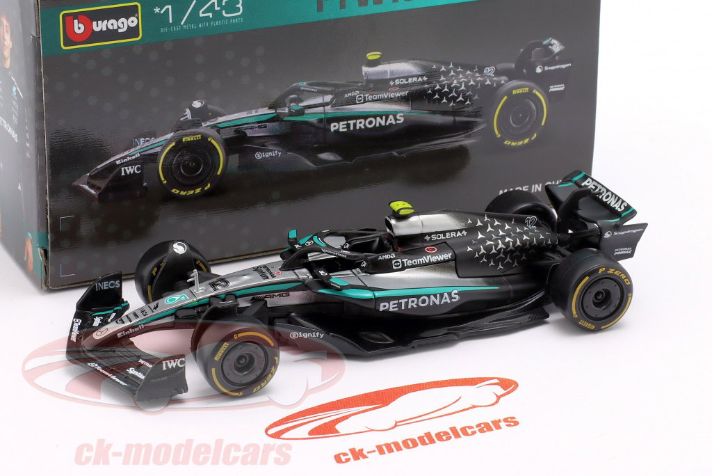 Bburago 1:43 Kimi Antonelli Mercedes-AMG F1 W16 #12 Formula 1 2025 18 ...