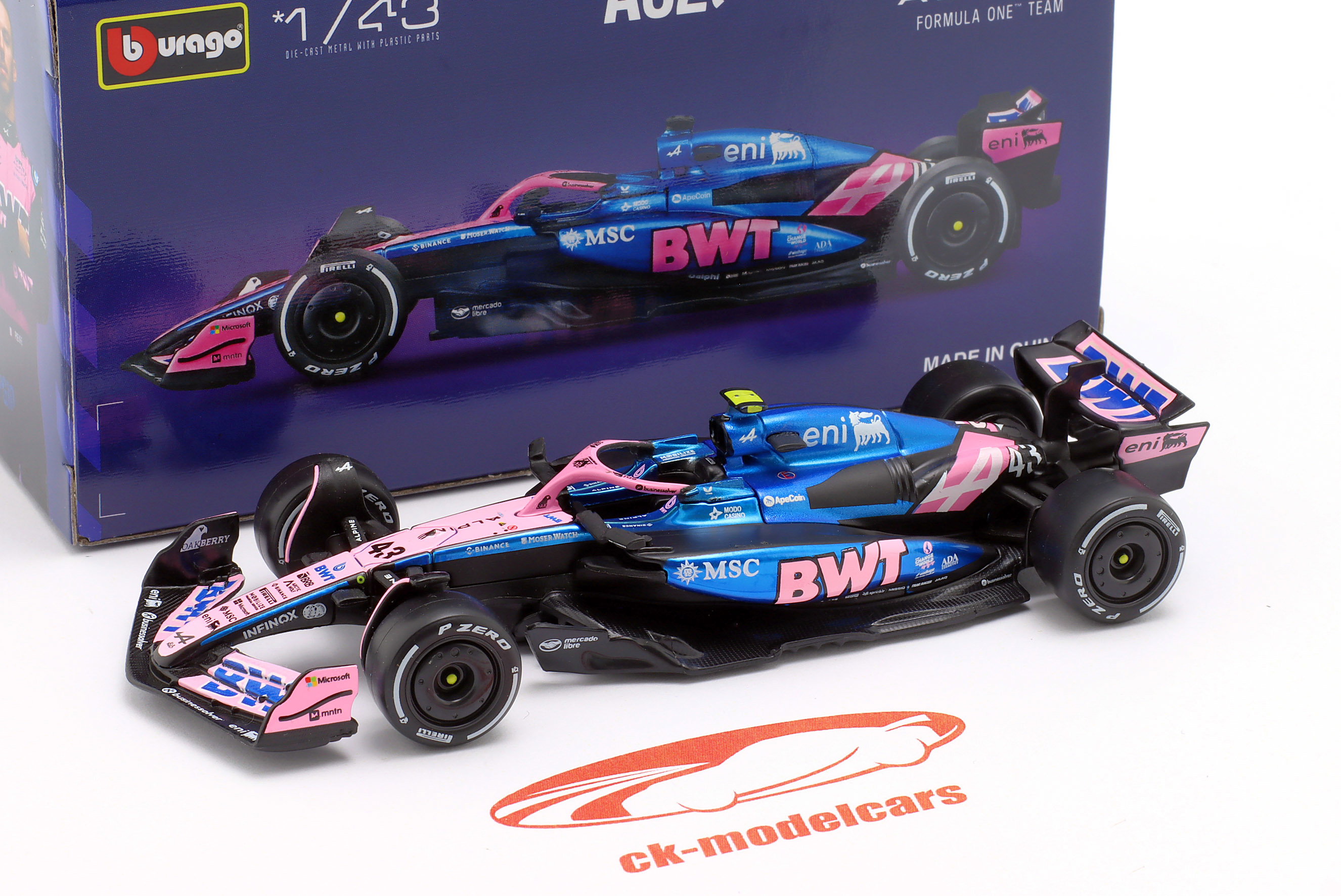 Bburago 1:43 Franco Colapinto Alpine A525 #43 Formula 1 2025 18-38257 ...