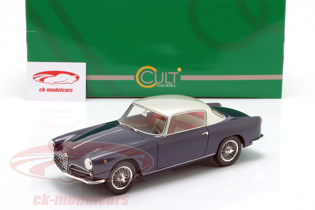 Cult Scale Models 1:18 Alfa Romeo 1900 CSS Touring Coupe Year 1955 blue ...