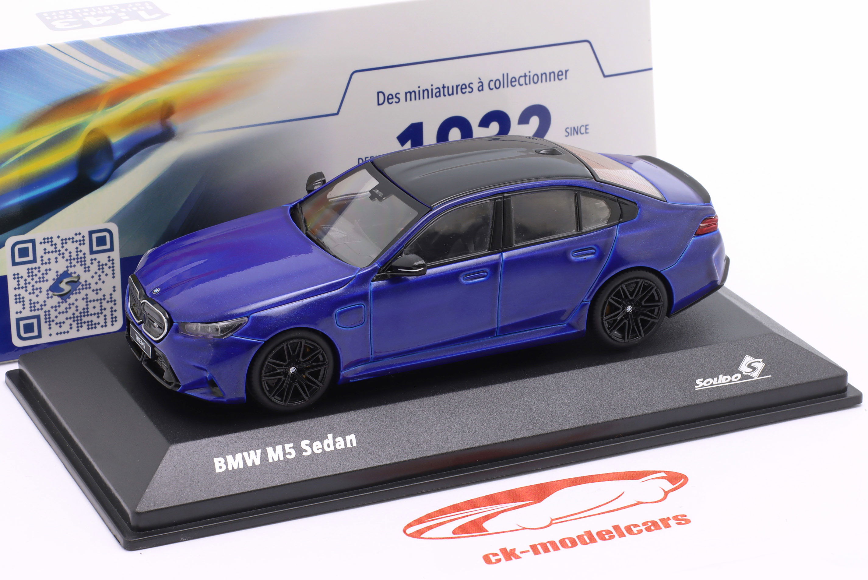 Solido 1:43 BMW M5 Sedan Year 2024 Marina Bay blue S4317551 model car ...