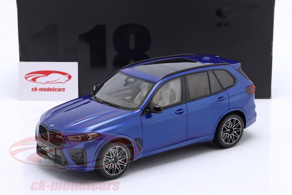 GT-SPIRIT 1:18 BMW X5 M Competition year 2023 Marina Bay blue metallic ...