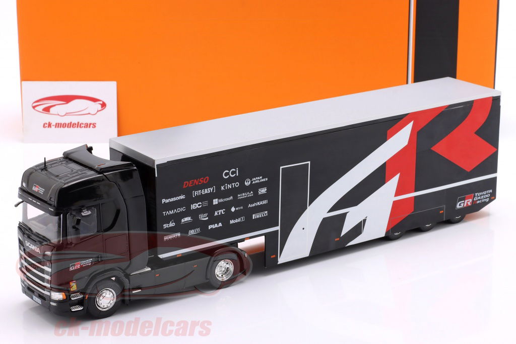 Ixo 1:43 Scania S-Series Race car transporter Toyota Gazoo Racing Team ...