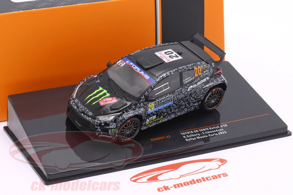 Ixo 1:43 Toyota GR Yaris Rally2 #20 Rallye Monte Carlo 2025 Solberg ...