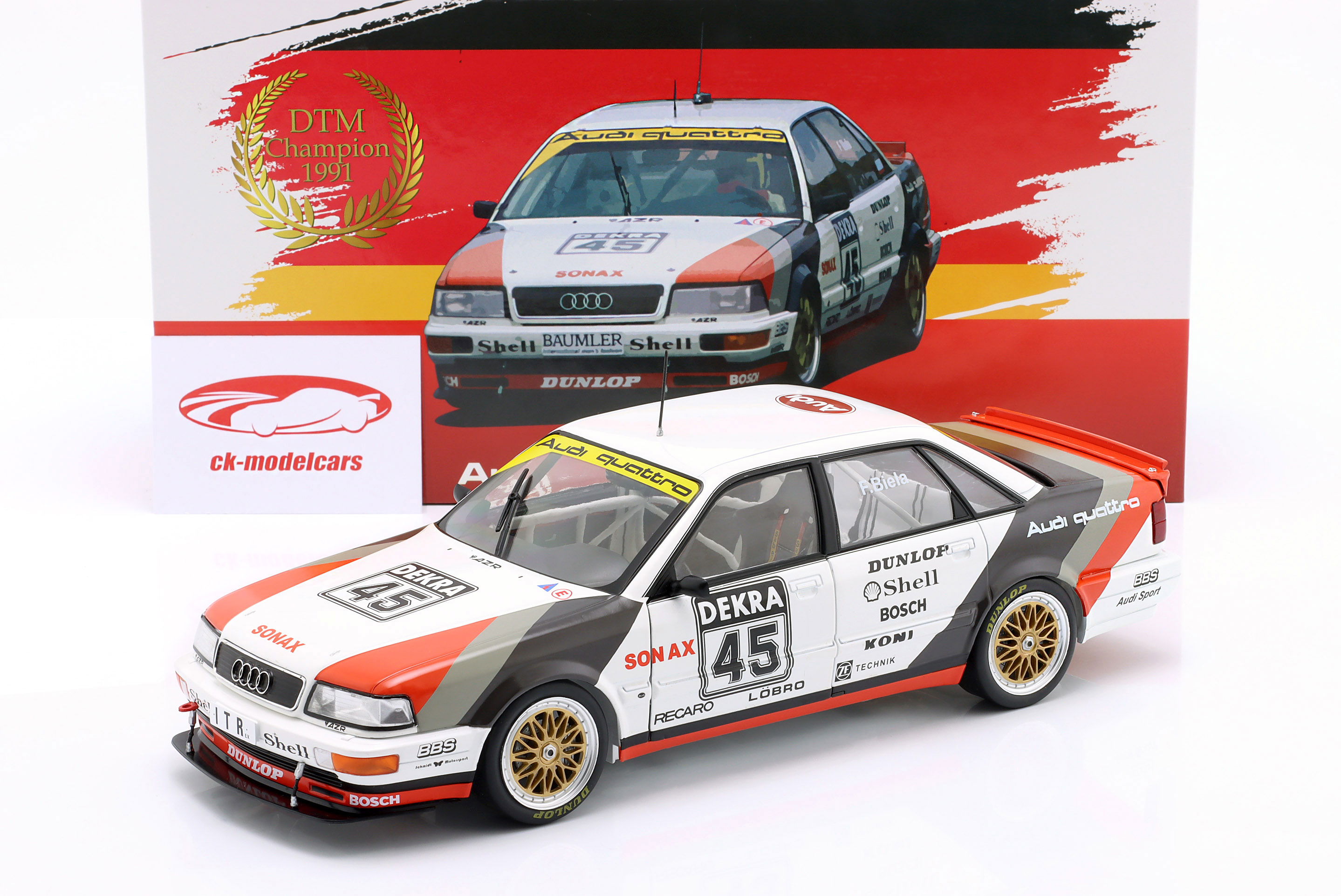 WERK83 1:18 2nd choice/ Audi V8 Quattro #45 DTM Champion 1991 Frank ...
