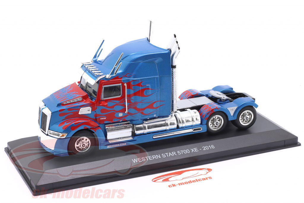 Hachette 1:43 2. Choice/ Western Star 5700 EX Truck 2011 blue metallic ...