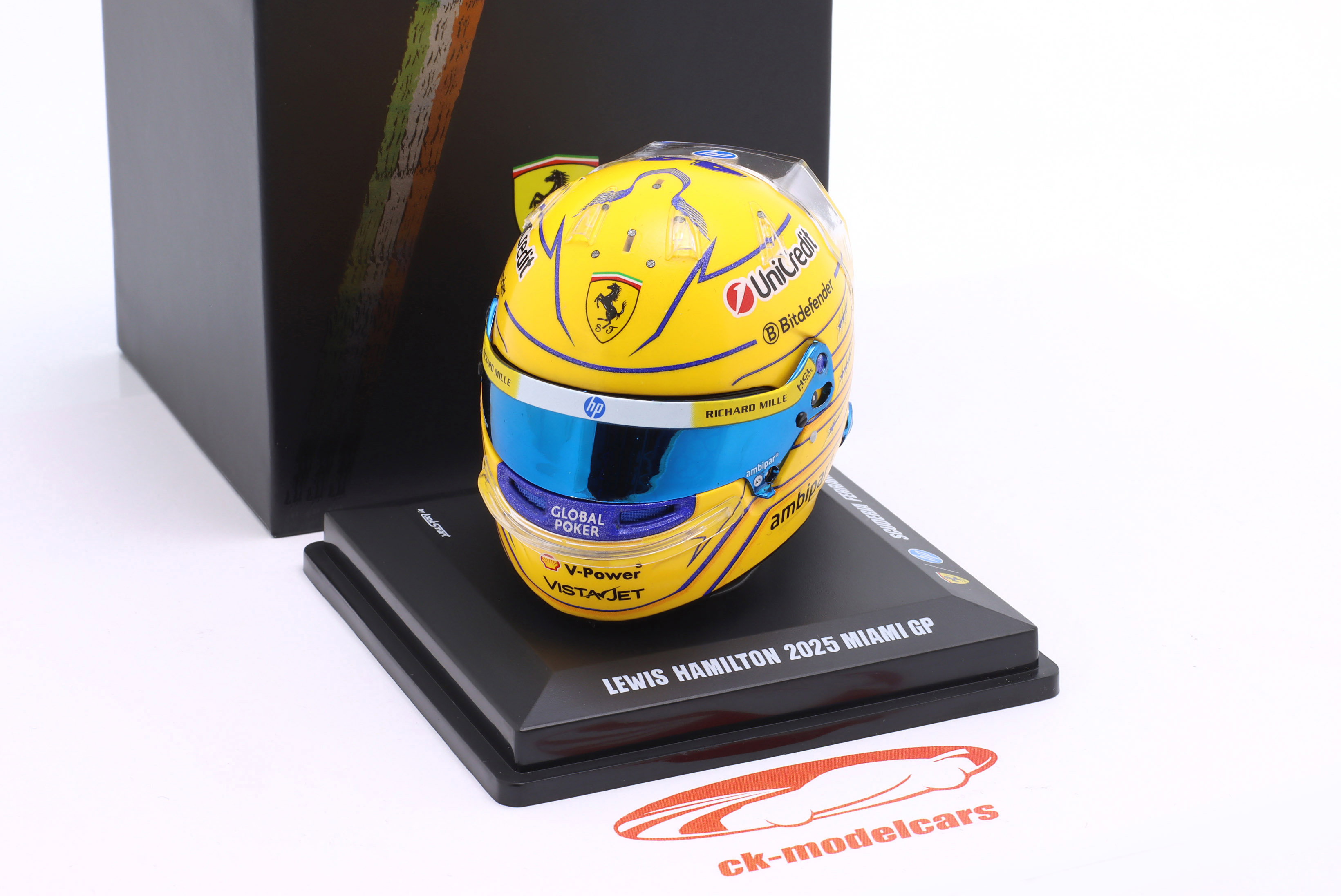 LookSmart 1:5 Lewis Hamilton Scuderia Ferrari #44 Miami GP Formel 1 ...